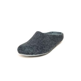 MagicFelt Slippers 'Filzpantoffel AP 701' female Grey size 38