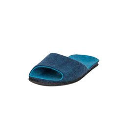 MagicFelt Slippers 'Filzpantoffel MagicFelt 722' female Blue size 39
