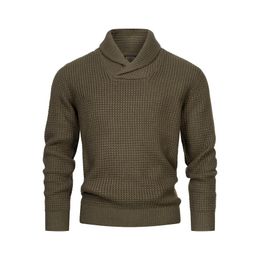 INDICODE JEANS Pullover 'Brockly' Herren Gr&ouml;&szlig;e M dunkelgr&uuml;n