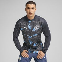 Puma Funktionsshirt 'Manchester City Pre-Match' Herren Gr&ouml;&szlig;e XL azur / anthrazit / dunkelgrau / wei&szlig;