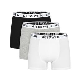 Giesswein Boxershorts Herren Gr&ouml;&szlig;e L graumeliert / schwarz / wei&szlig;