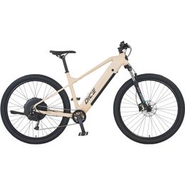 E-Bike Prophete "Dice 2.0" Gr. 48, beige (sandbeige, schwarz), Elektrofahrr&auml;der, 48cm, 29 Zoll (73,66cm), Pedelec, Elektrofahrrad f&uuml;r Damen und Herren, MTB