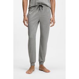 Sweathose BOSS "Mix&Match Pants", Herren, Gr. XL (54), N-Gr, grau (medium_grau_033), Sweatware, Obermaterial: 95% Baumwolle, 5% Elasthan, unifarben, Basic kn&ouml;chellang, Hosen Sweathose, mit BOSS Aufdruck auf dem Kordelzug