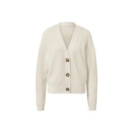 Tchibo - Grobstrick-Cardigan mit Wolle - Damen - Gr. S - creme