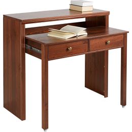 HEINE HOME unisex Schreibtisch braun Gr&ouml;&szlig;e 88x60x38 cm - 88x60x69 cm