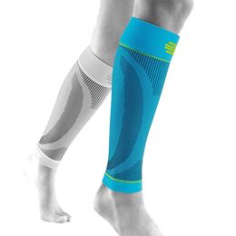 Bauerfeind Sports Compression Sleeves Lower Leg - extra lang Bekleidung Unisex blau L