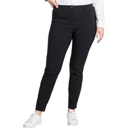 sheego Damen Bengalinhose in schmaler Form schwarz Gr&ouml;&szlig;e 26