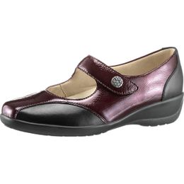 Hallux Soft by Goldkrone Damen Ballerina schwarz-bordeaux Gr&ouml;&szlig;e 6,5