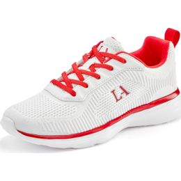 Lascana Damen Sneaker wei&szlig;/rot Gr&ouml;&szlig;e 41