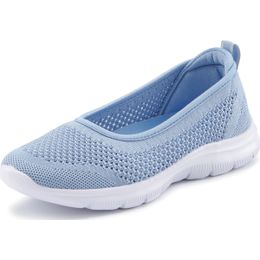 Lascana Damen Sneaker Ballerinas hellblau Gr&ouml;&szlig;e 39