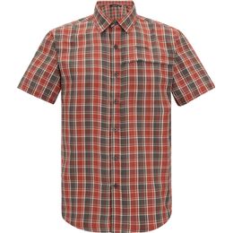 Regatta Mindano Herren Kurzarmhemd rot L - Herrenshirts, -hemden & -pullover