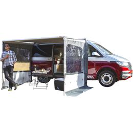 Fiamma Side W Pro Van F45 Seitenwand f&uuml;r Markisen Wind- und Regenschutz f&uuml;r Markise F45S-F45L H&ouml;he 180-200 cm - Markisenvorzelte & W&auml;nde