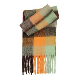 ABOUT YOU Schal 'ST0805SCARF-22' Damen Gr&ouml;&szlig;e One Size braun / gelb / hellgelb / schwarz