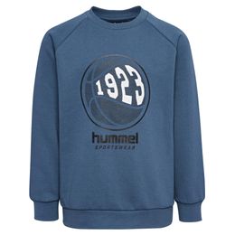 Hummel Sweatshirt 'LOKSI' Jungen Gr&ouml;&szlig;e 110 navy / schwarz / wei&szlig;