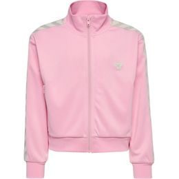 Hummel Sweatjacke M&auml;dchen Gr&ouml;&szlig;e 158/164 rosa / wollwei&szlig;