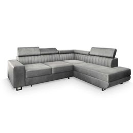 MASSENO Ecksofa mit Schlaffunktion Nola grau Ma&szlig;e (cm): B: 253 H: 88 &raquo; M&ouml;bel Kraft