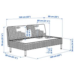 IKEA VITTSK&Auml;R 2er-Sofa