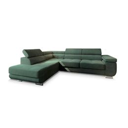 MASSENO Ecksofa mit Schlaffunktion Apiro gr&uuml;n Ma&szlig;e (cm): B: 277 H: 90 &raquo; M&ouml;bel Kraft
