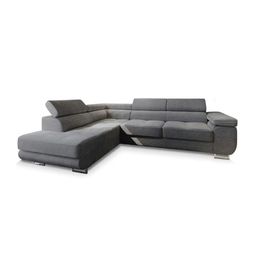 MASSENO Ecksofa mit Schlaffunktion Apiro grau Ma&szlig;e (cm): B: 277 H: 90 &raquo; M&ouml;bel Kraft
