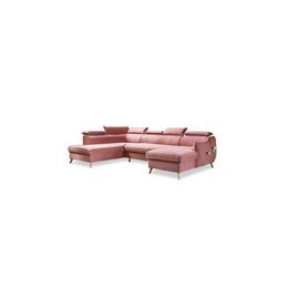 Miuform Wohnlandschaft mit Schlaffunktion Sweet Harmony rosa/pink Ma&szlig;e (cm): B: 321 H: 95 &raquo; M&ouml;bel Kraft