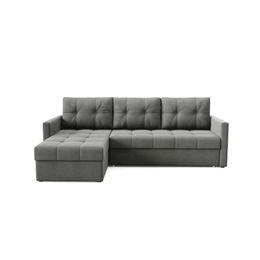 M&ouml;bel Kraft Ecksofa Olivia grau Ma&szlig;e (cm): B: 230 H: 86 &raquo; M&ouml;bel Kraft
