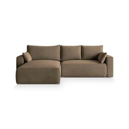 MASSENO Ecksofa mit Schlaffunktion Foril beige Ma&szlig;e (cm): B: 265 H: 83 &raquo; M&ouml;bel Kraft