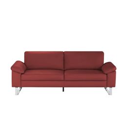 Max Schelling Ledersofa mit Kufengestell Maximum rot Ma&szlig;e (cm): B: 224 H: 89 T: 97.0 &raquo; M&ouml;bel Kraft