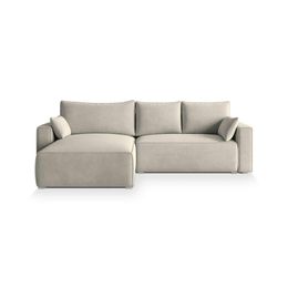 MASSENO Ecksofa mit Schlaffunktion Foril creme Ma&szlig;e (cm): B: 265 H: 83 &raquo; M&ouml;bel Kraft