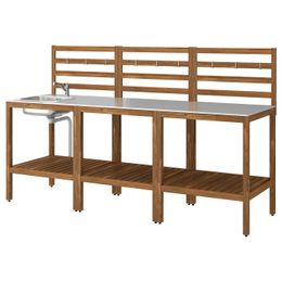 IKEA N&Auml;MMAR&Ouml; K&uuml;che mit Sp&uuml;leneinheit/au&szlig;en