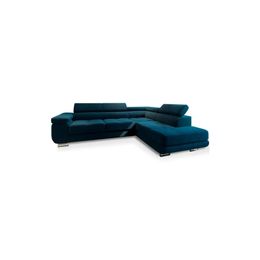 MASSENO Ecksofa mit Schlaffunktion Selva blau Ma&szlig;e (cm): B: 277 H: 90 &raquo; M&ouml;bel Kraft