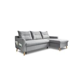 Miuform Ecksofa mit Schlaffunktion Stylish Stan grau Ma&szlig;e (cm): B: 224 H: 90 &raquo; M&ouml;bel Kraft