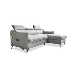 Miuform Ecksofa mit Schlaffunktion Sweet Harmony grau Ma&szlig;e (cm): B: 228 H: 95 &raquo; M&ouml;bel Kraft