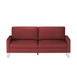 Max Schelling Ledersofa mit Kufengestell Maximum rot Ma&szlig;e (cm): B: 164 H: 86 T: 97.0 &raquo; M&ouml;bel Kraft