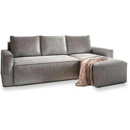 MASSENO Ecksofa mit Schlaffunktion Potaro grau Ma&szlig;e (cm): B: 230 H: 85 &raquo; M&ouml;bel Kraft