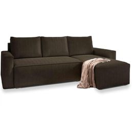 MASSENO Ecksofa mit Schlaffunktion Potaro braun Ma&szlig;e (cm): B: 230 H: 85 &raquo; M&ouml;bel Kraft
