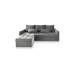 MASSENO Ecksofa mit Schlaffunktion Kos grau Ma&szlig;e (cm): B: 220 H: 85 &raquo; M&ouml;bel Kraft