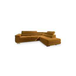MASSENO Ecksofa mit Schlaffunktion Selva gelb Ma&szlig;e (cm): B: 277 H: 90 &raquo; M&ouml;bel Kraft