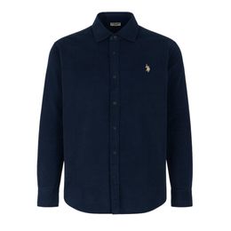 U.S. Polo Assn. Cordhemd - Regular fit - in Dunkelblau - 52% | Gr&ouml;&szlig;e L | Herren-plussize