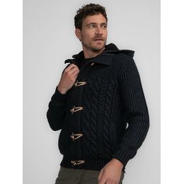 PETROL INDUSTRIES Cardigan in Schwarz - 56% | Gr&ouml;&szlig;e XL | Herren-pullover-cardigans