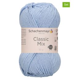 Schachenmayr since 1822 10er-Set: Woll-Mixgarne ''Classic Mix'' in Hellblau - 10x 50 g - 51% | Kreativbedarf-diy