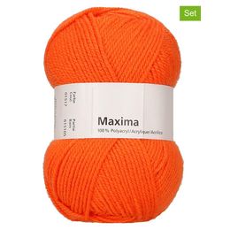 Schachenmayr since 1822 10er-Set: Kunstfasergarne ''Maxima'' in Orange - 10x 50 g - 31% | Kreativbedarf-diy