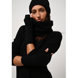 AUTHENTIC CASHMERE Kaschmir-Schal "Vaymont" in Schwarz - (L)200 x (B)30 cm - 53% | Damen-schals-tuecher