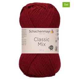 Schachenmayr since 1822 10er-Set: Woll-Mixgarne ''Classic Mix'' in Dunkelrot - 10x 50 g - 54% | Kreativbedarf-diy