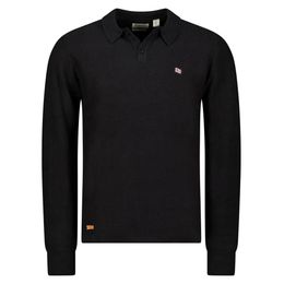 Geographical Norway Pullover "Fiji" in Schwarz - 62% | Gr&ouml;&szlig;e XL | Herren-plussize