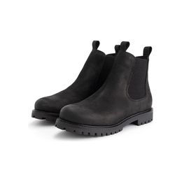 TRAVELIN' Leder-Chelsea-Boots in Schwarz - 38% | Gr&ouml;&szlig;e 42 | Herrenstiefel