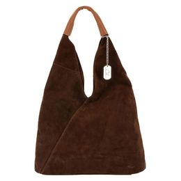Anna Morellini Leder-Shopper "Eleonora" in Braun - (B)40 x (H)31 x (T)2 cm - 74% | Damen-taschen