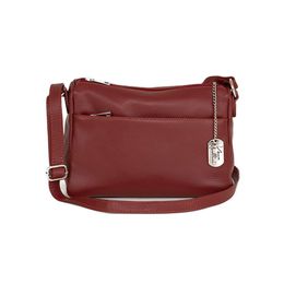 Anna Morellini Leder-Umh&auml;ngetasche "Orlanda" in Bordeaux - (B)29 x (H)23 x (T)12 cm - 75% | Damen-taschen