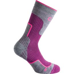 CMP Trekkingsocken in Grau/ Pink - 42% | Gr&ouml;&szlig;e 28/30 | Kinder-outdoor-waesche