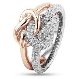 DI GIORGIO Ros&eacute;vergold. Ring mit Edelsteinen - 62% | Gr&ouml;&szlig;e 52 | Schmuck