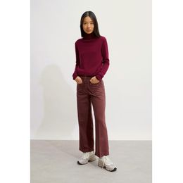 AUTHENTIC CASHMERE Kaschmir-Rollkragenpullover "Bise" in Bordeaux - 60% | Gr&ouml;&szlig;e S | Damen-pullover-cardigans